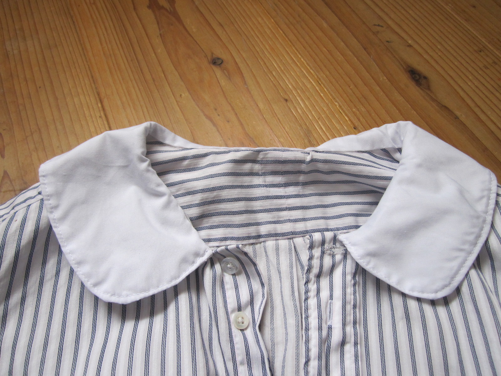 make remake: remake of the shirts ワイシャツをブラウスにリメイク