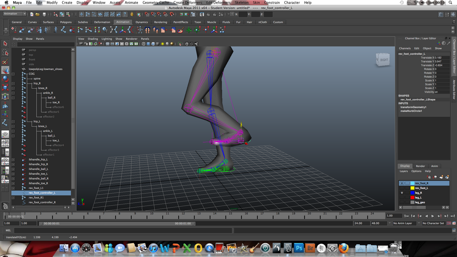 Rigging: Using Maya: Rigging Legs
