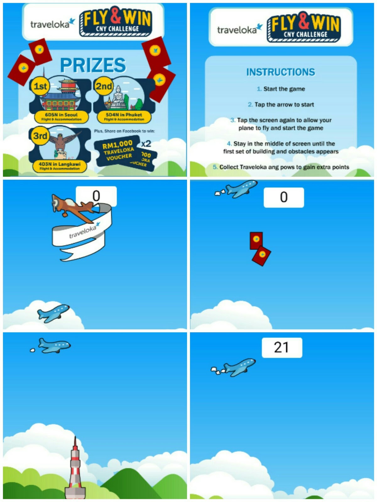 TRAVELOKA FLY & WIN CNY CHALLENGE : SEOUL, PHUKET ATAU LANGKAWI?
