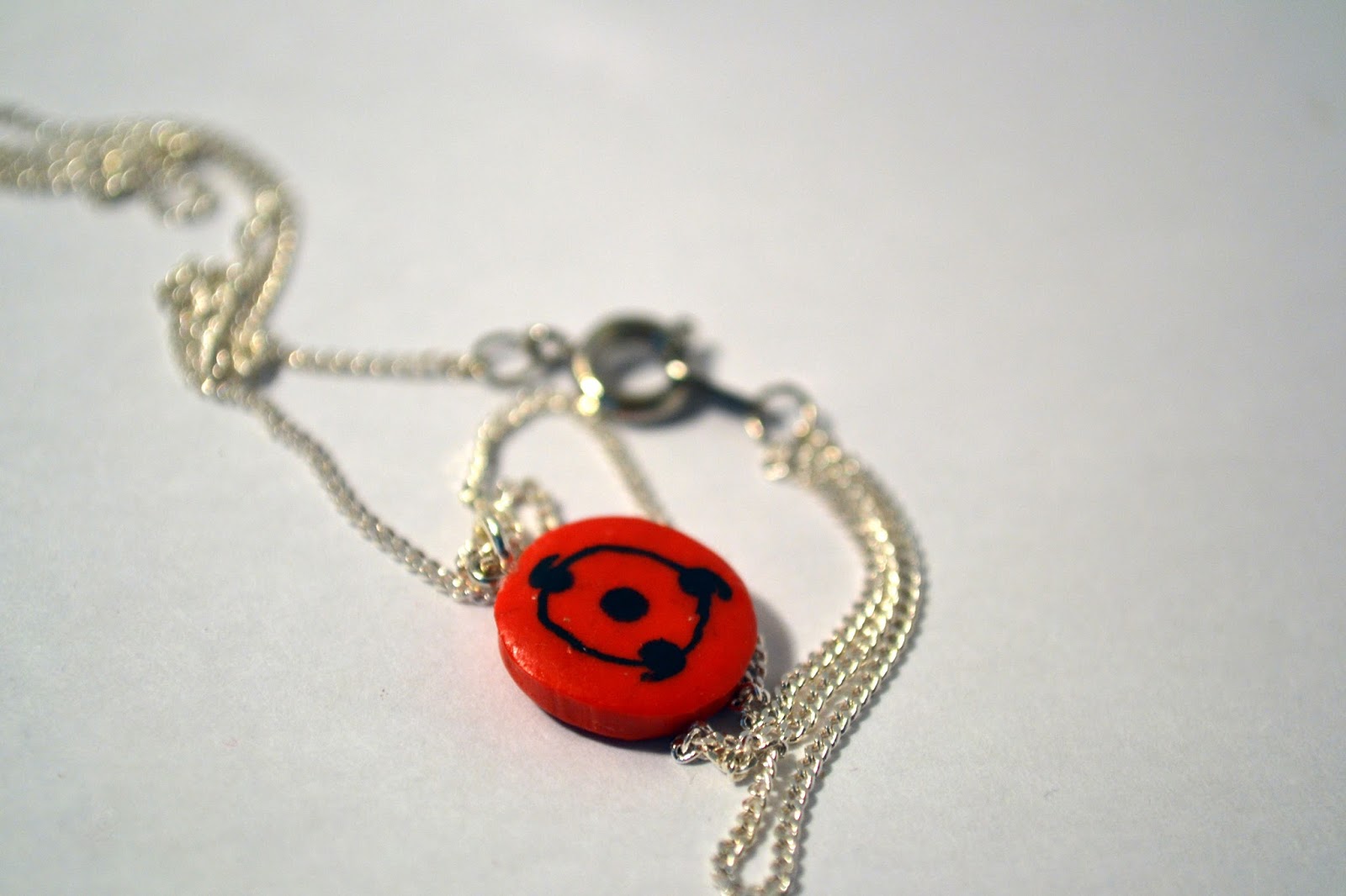 Hanban's Otaku Haven: Naruto Sharingan Necklace (Handmade)