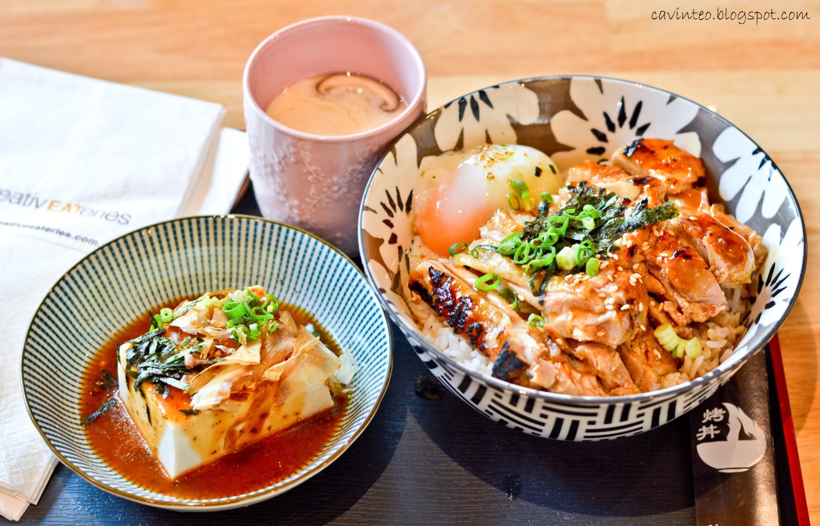 Entree Kibbles: Flaming Don (烤丼) - Signature Flaming Chicken Don ...