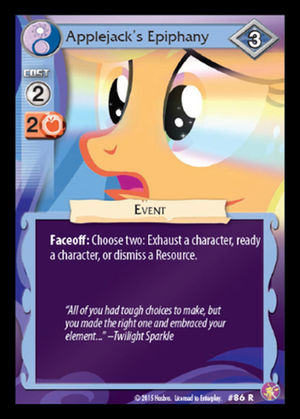 My Little Pony Applejack´s Epiphany Absolute Discord CCG Card | MLP Merch