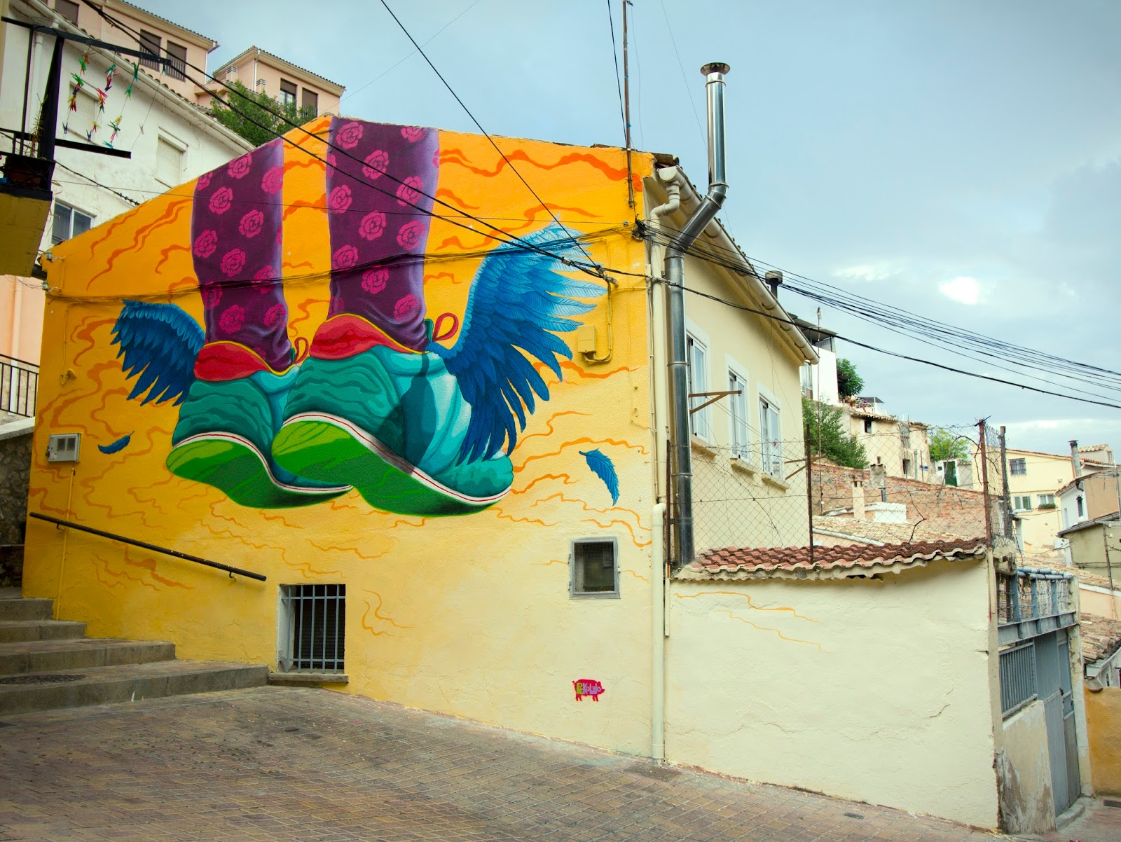 PeKolejo unveils a new mural in Cuenca, Spain | StreetArtNews ...