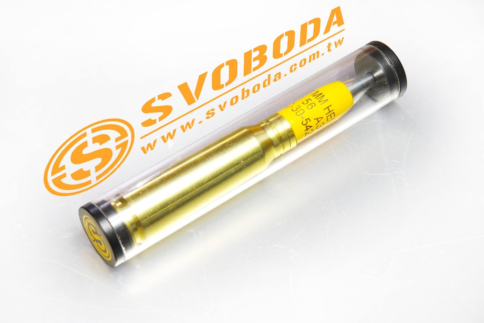 重裝武力 生存遊戲.玩具槍店: SVOBODA 20mm 機砲裝飾彈組 內部為CO2灌氣工具，共三款造型