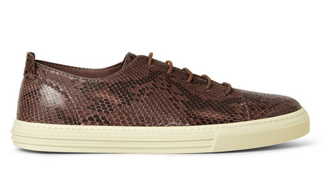 Luxe At A New Low: Gucci Python Low-Top Sneakers | SHOEOGRAPHY