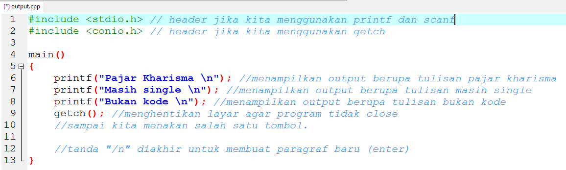 Input dan Output