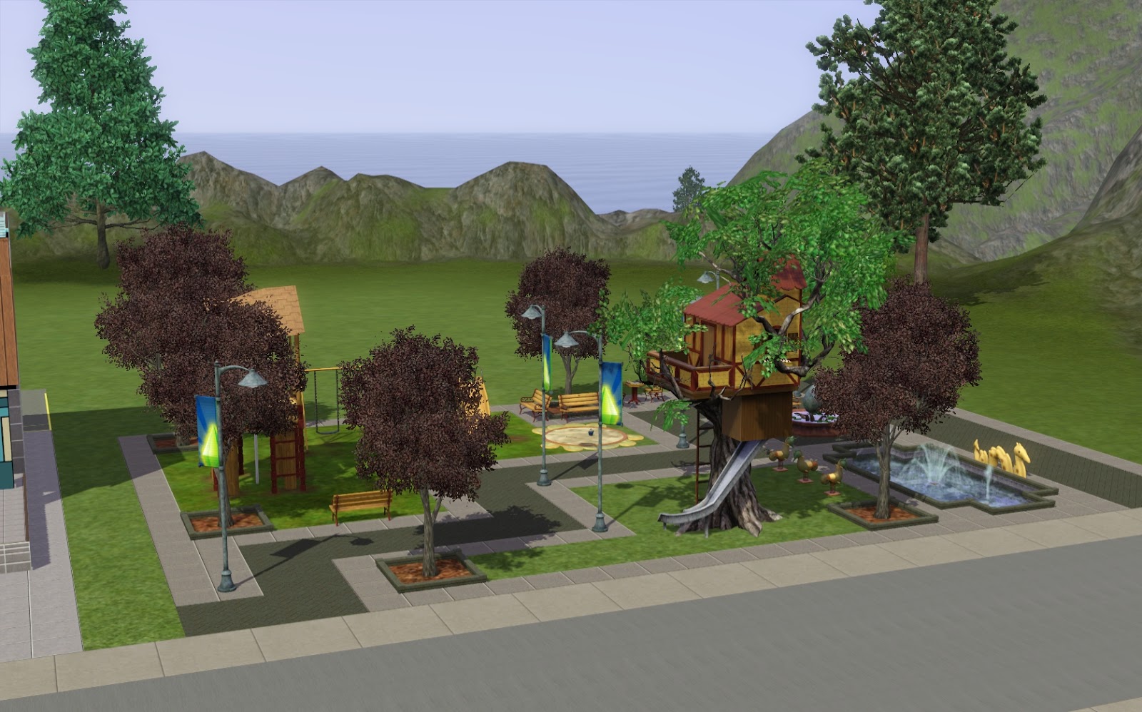 Summer's Little Sims 3 Garden: Town Life Stuff Pack List of Venues