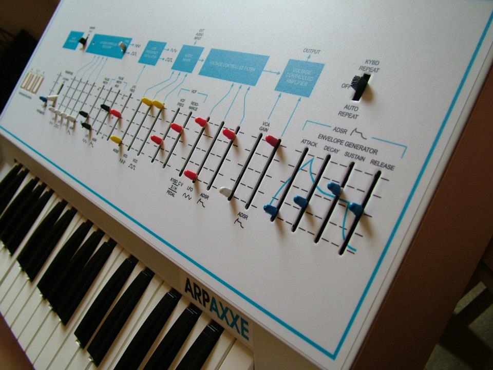 MATRIXSYNTH: CustomSynth White & Blue Arp Axxe