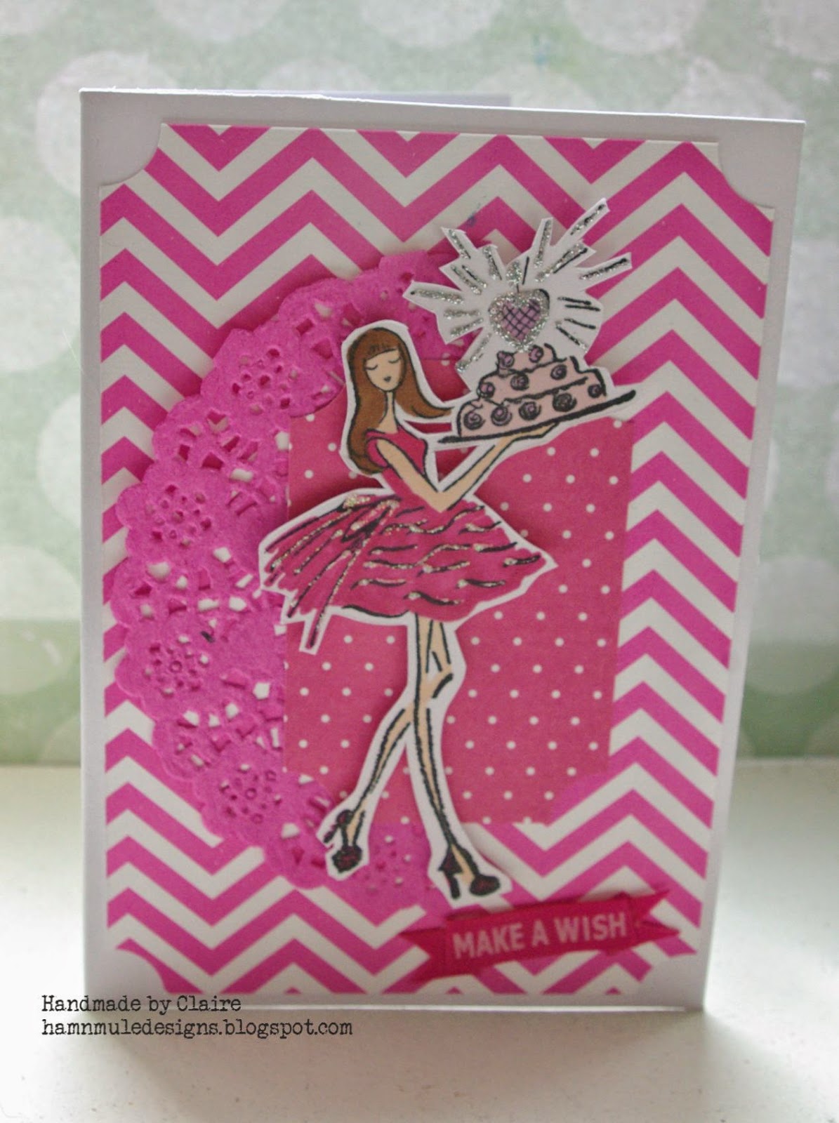 Ham'n'Mule Designs: Fun card for a new friend