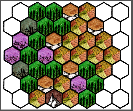 A Terrain Generator for Hex-Based Maps