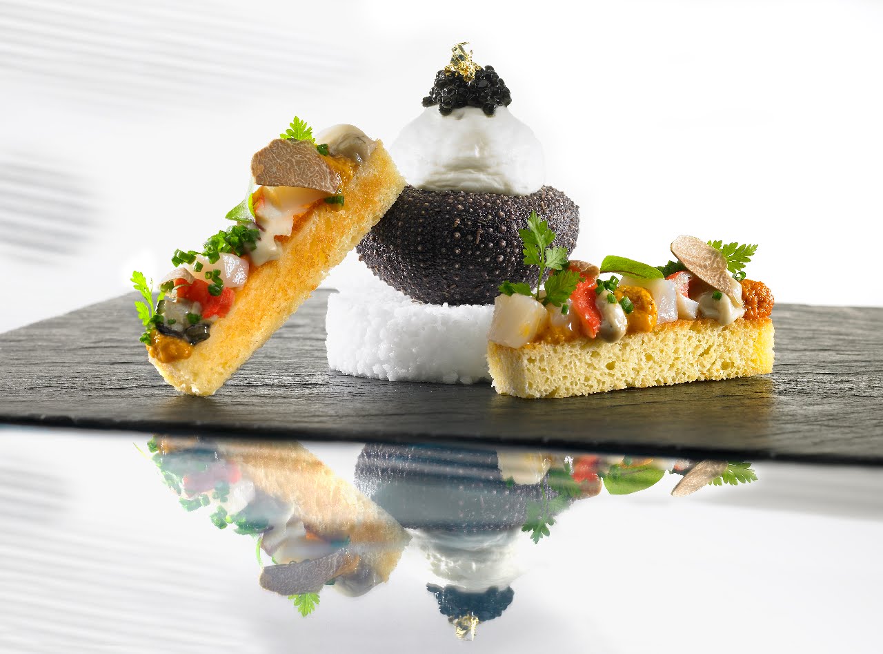 CHRISTOPHE GIRARDOT SAVEURS & COULEURS: OURSIN DE ROCHE, SALADE CELERI ...