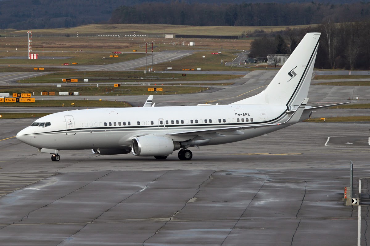 Planes and Trains - Planes 2013: P4-AFK / Boeing 737-7FY BBJ1 / Premier ...