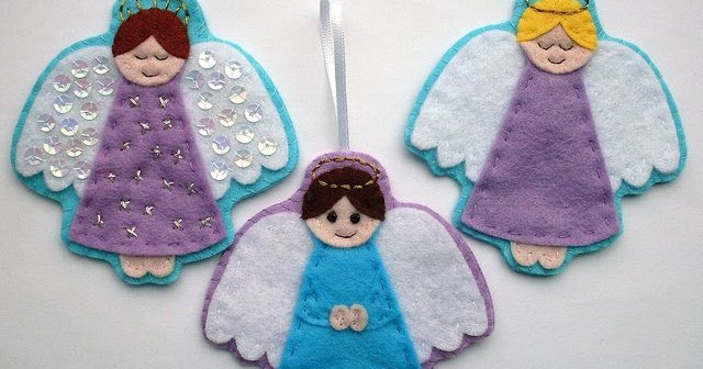 Bugs and Fishes by Lupin: How To: Felt Angel Ornament #1