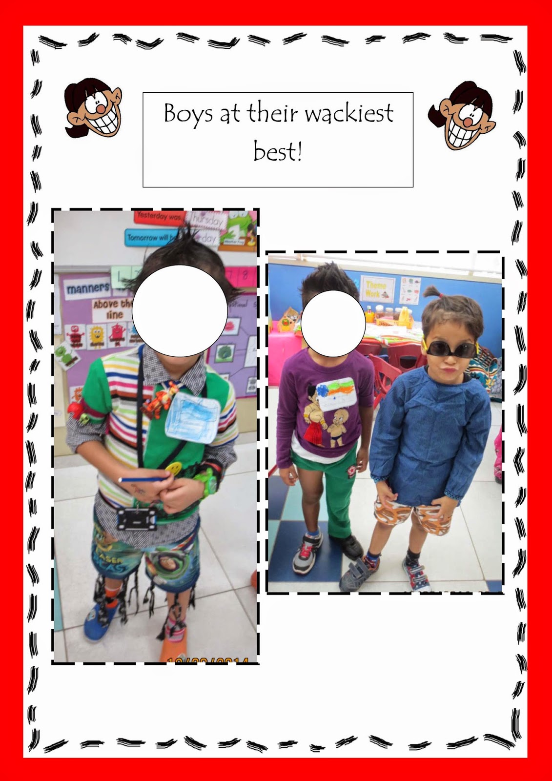 Spoonfuls of Kindergarten: Wacky Wednesday