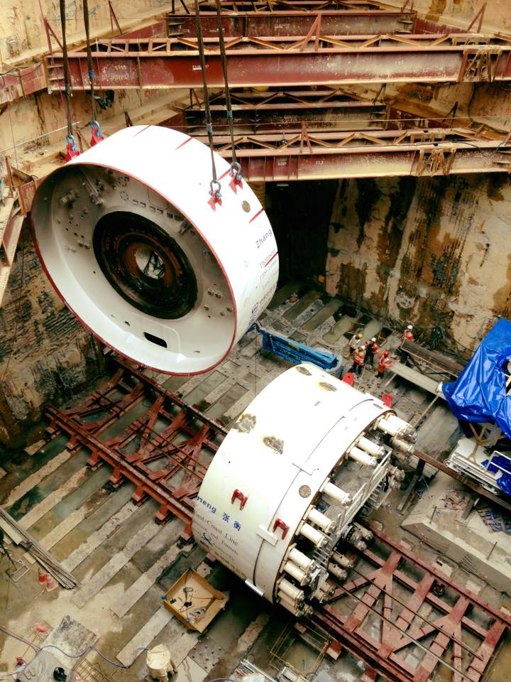 Thomson Line Construction: Lentor - TBM Assembly