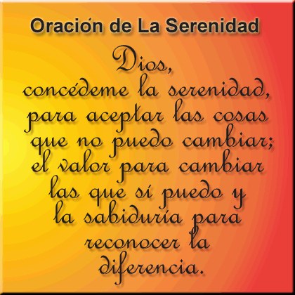Oracion de la serenidad completa - Imagui