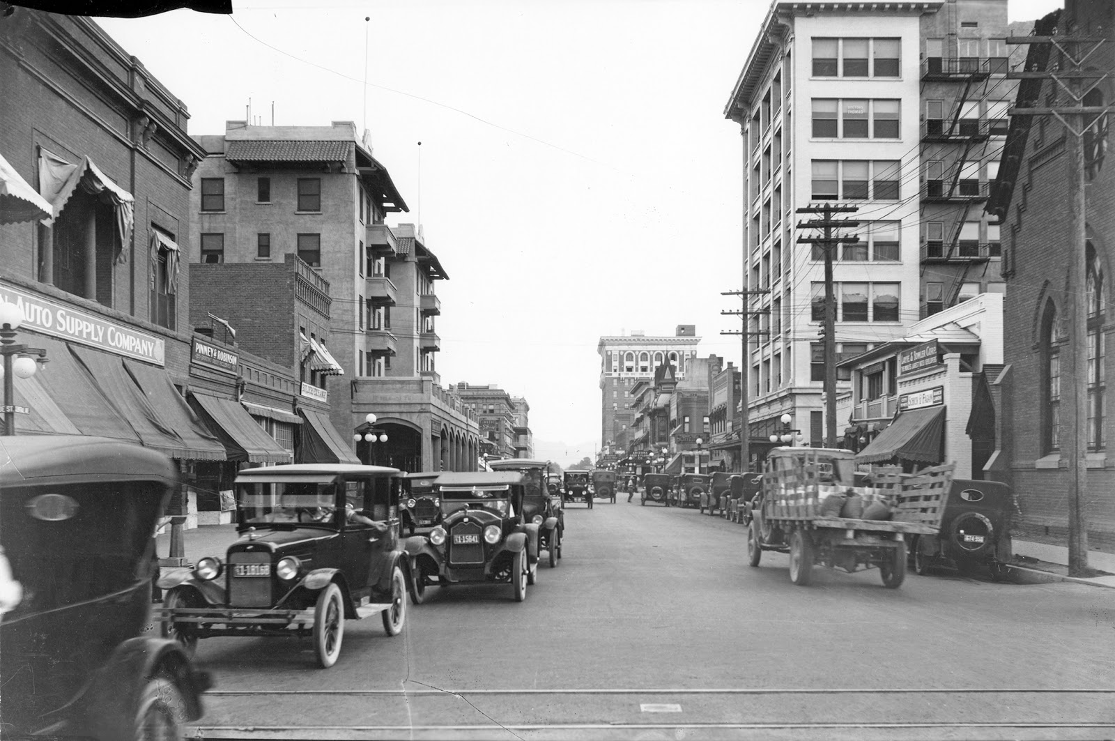 History Adventuring: Central and Monroe, downtown Phoenix, Arizona in 1926