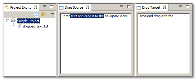 Code & Me: Generic drag and drop in eclipse