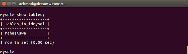Cara Membuat Tabel MySQL | Blog Belajar MySQL