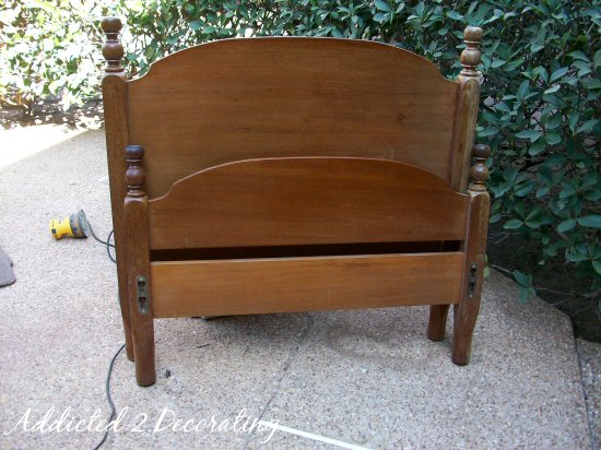 The Homestead Jones: Bench Made From A Headboard And Footboard