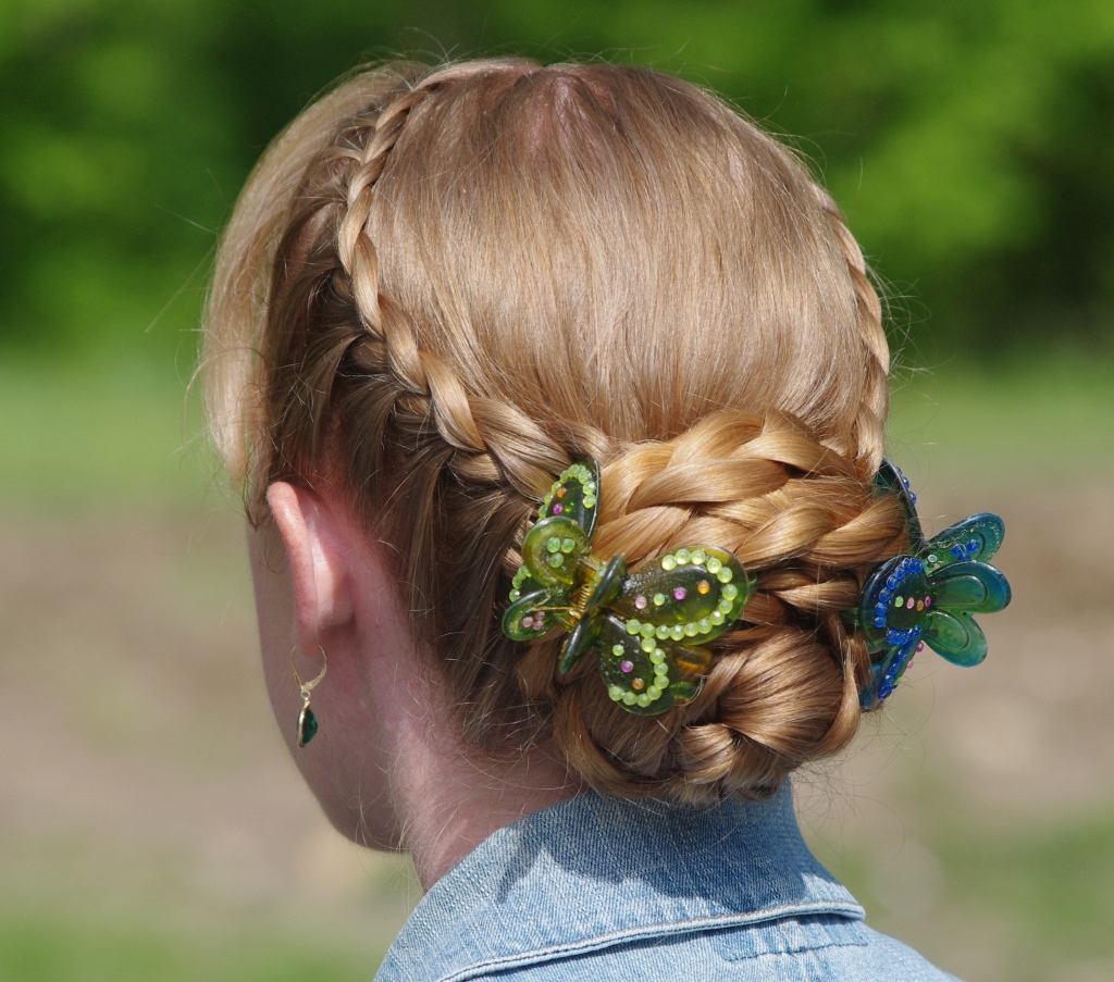 Braids & Hairstyles for Super Long Hair: Easy Lace Braid Updo