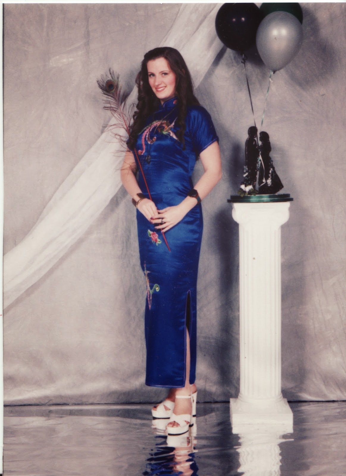 Boho Gypset BlackUniGryphon: Senior Prom 1998 Blue Silk Feng Huang ...
