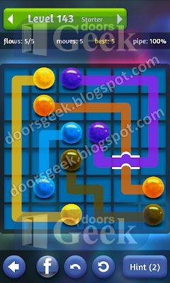 Flow Frenzy Bridges [Starter] Level 143 ~ Doors Geek