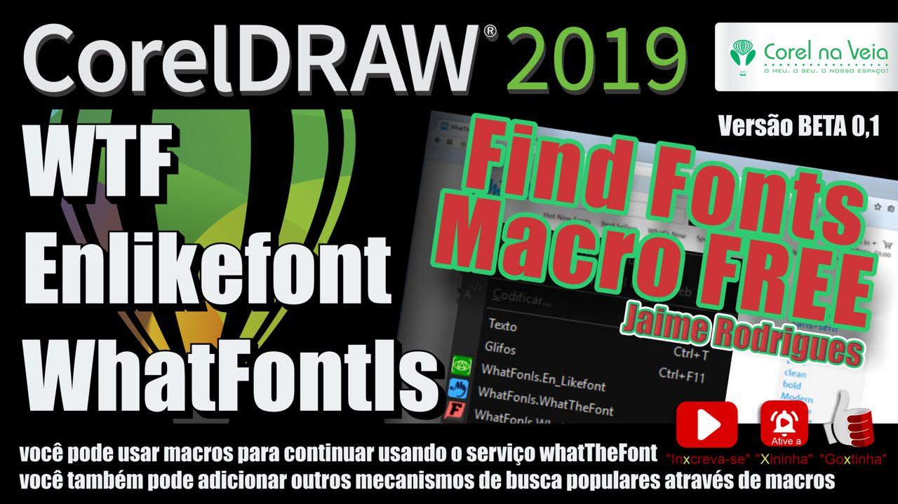 JRM Find Fonts In CorelDRAW 2019 Macro FREE Para Localizar Fontes Corel Na Veia JRM Find Fonts In CorelDRAW 2019 Macro FREE Para Localizar Fontes Corel Na Veia