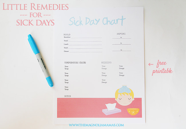 Magnolia Mamas : Little Remedies for Sick Kids {Printables}