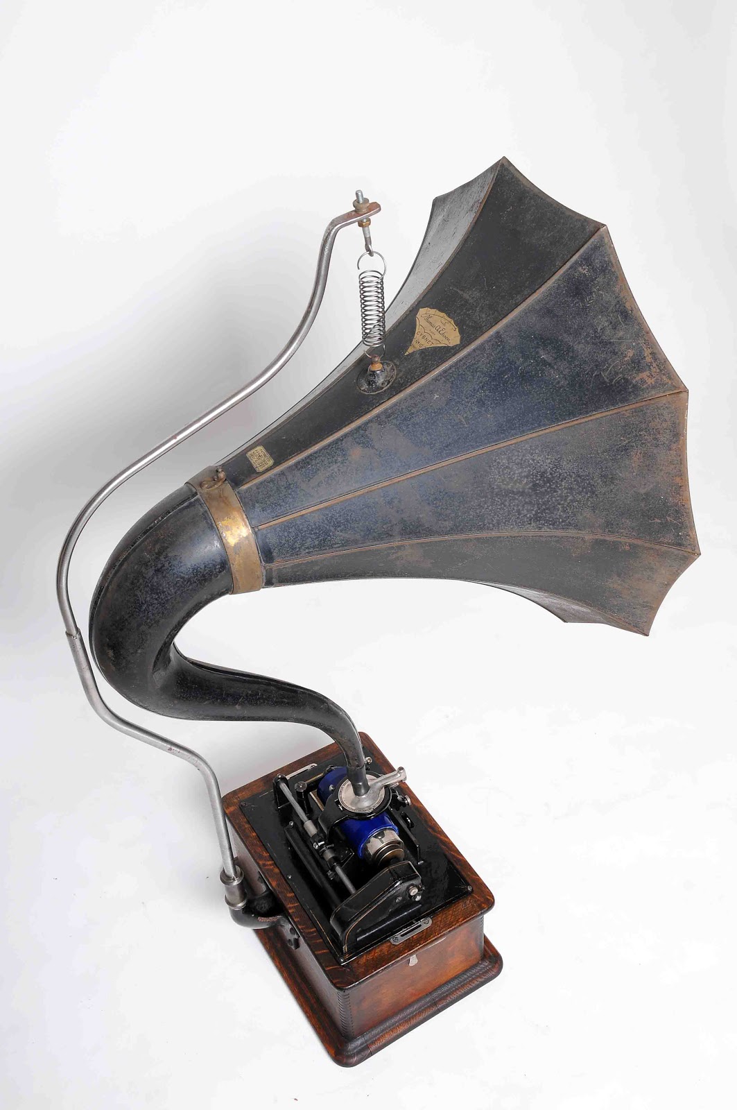 Old Vintage Gallery: Edison Diamond Model B Reproducer with Cygnet Horn ...