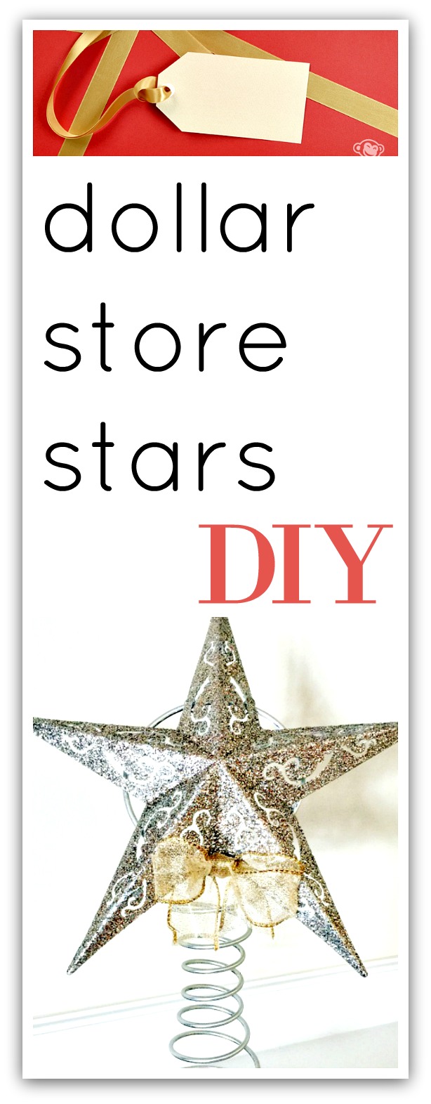Glittered Dollar Store Spring Stars
