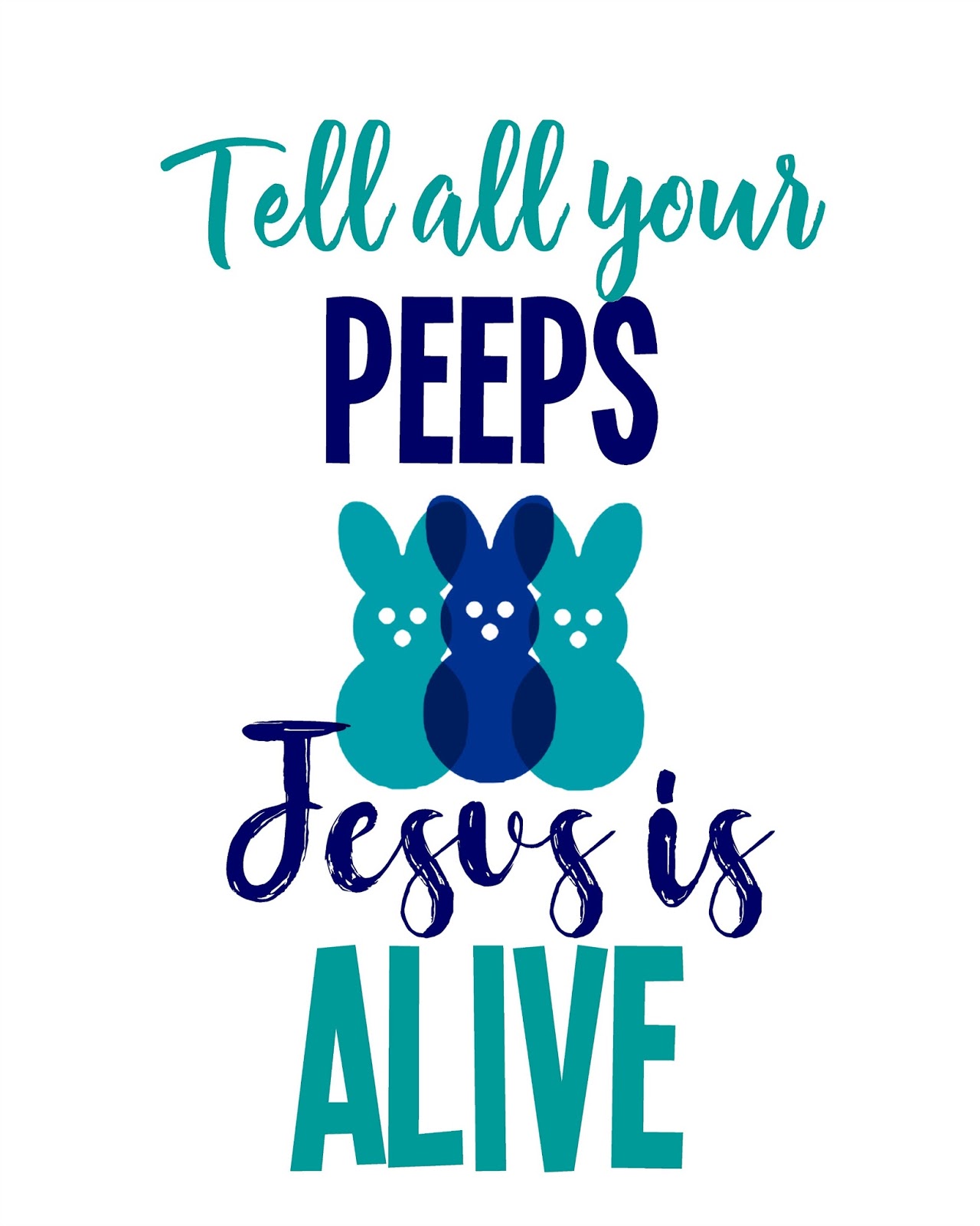 Tell All Your PEEPS: Free-Printable