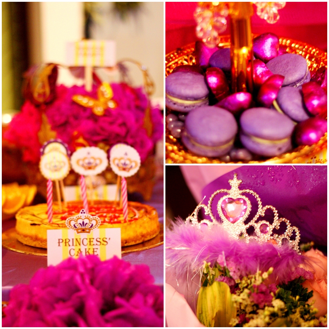 Tres Chic The Party Planner: Farah's Princess Themed Bday Party-Purple ...