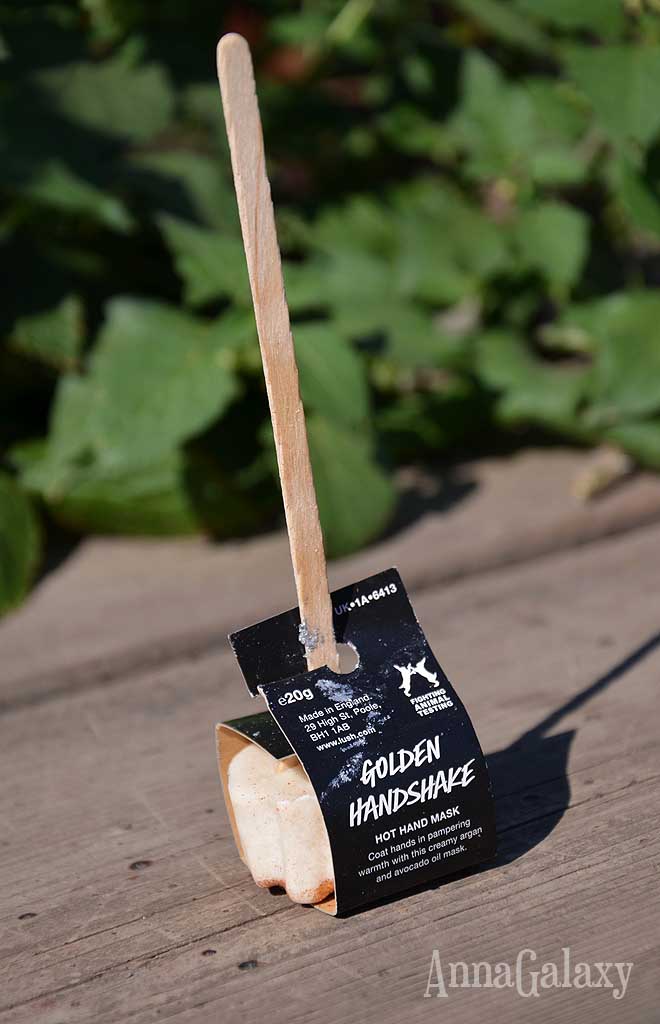 Lush hot hand mask горячая маска для рук Golden Handshake | Anna Galaxy