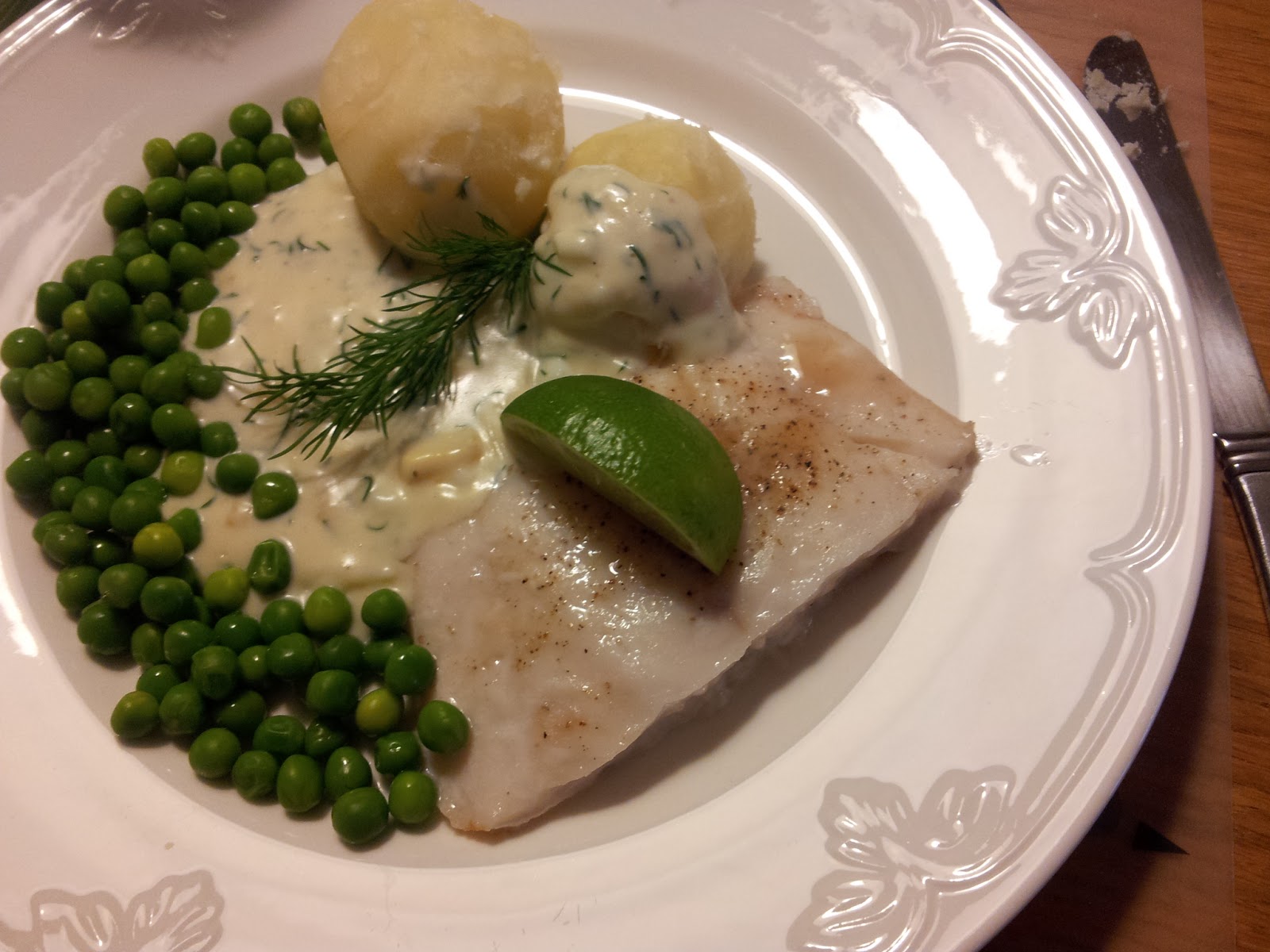 Mumsfillibaba!!!: Kokt torsk med äggsås