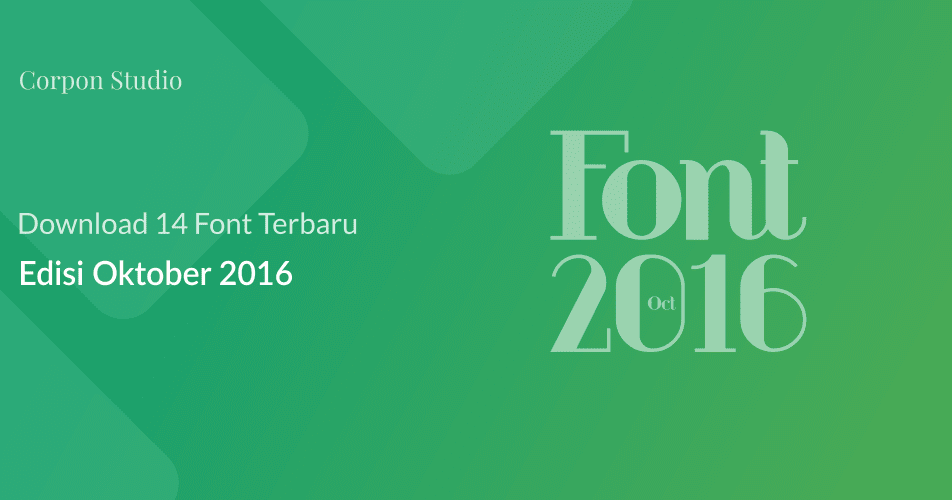 Download 14 Font Terbaru Gratis Edisi Oktober 2016 - Biologizone