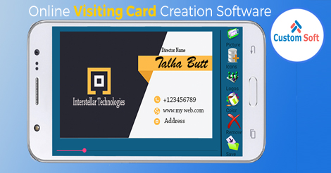 Custom Software Development: Online Visiting Card Creation Software by ...