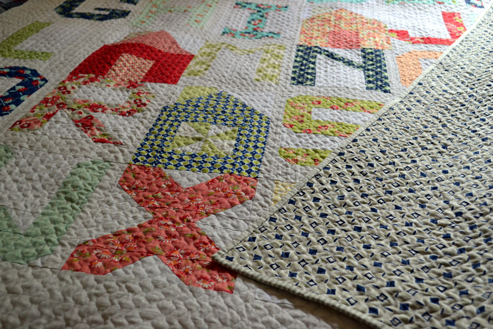 gemini stitches: Spell it With Moda - ABC quilt