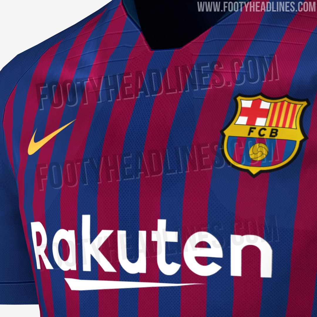 Nike FC Barcelona 18-19 Home Kit Leaked + Away & Third Kit Details ...