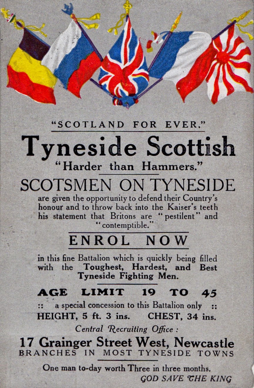 Northumbrian Gunner: Tyneside Scottish Centenary Parade / Service ...