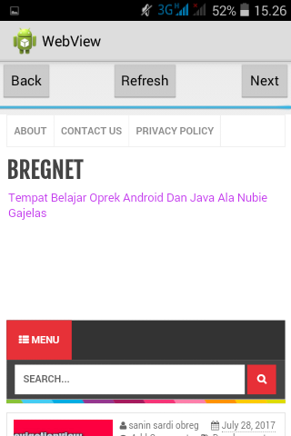 Cara Membuat WebView Atau Aplikasi Browser Sendiri Di Aide | Bregnet