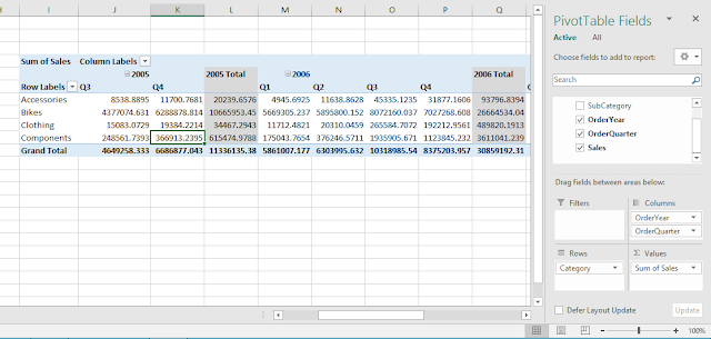 Now you can create your own reports out of this data using the excel ...
