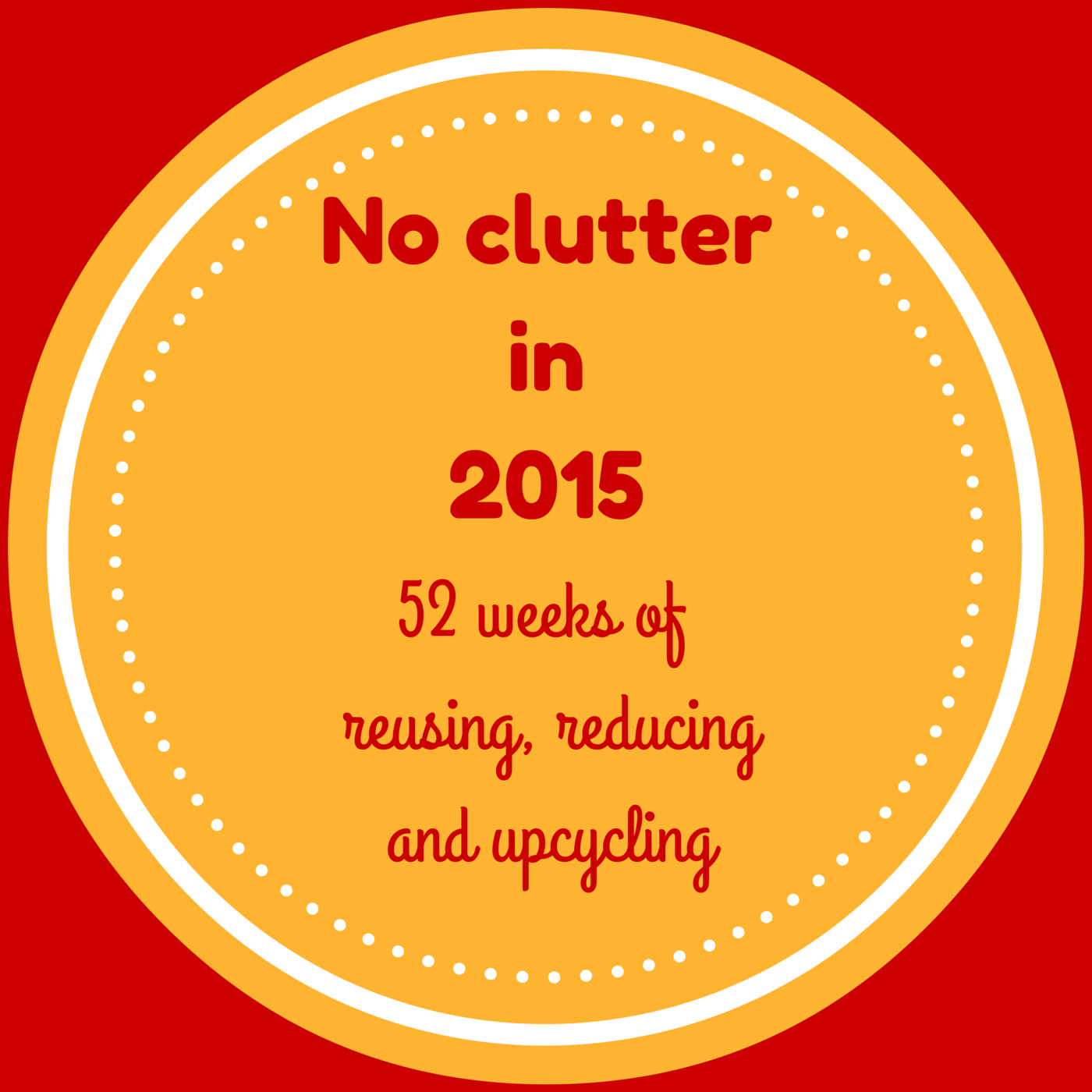 No clutter in 2015 - week 36 update |Keeping it Real