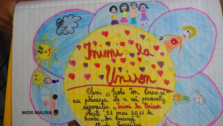 Inimi la unison: Afise realizate de copii