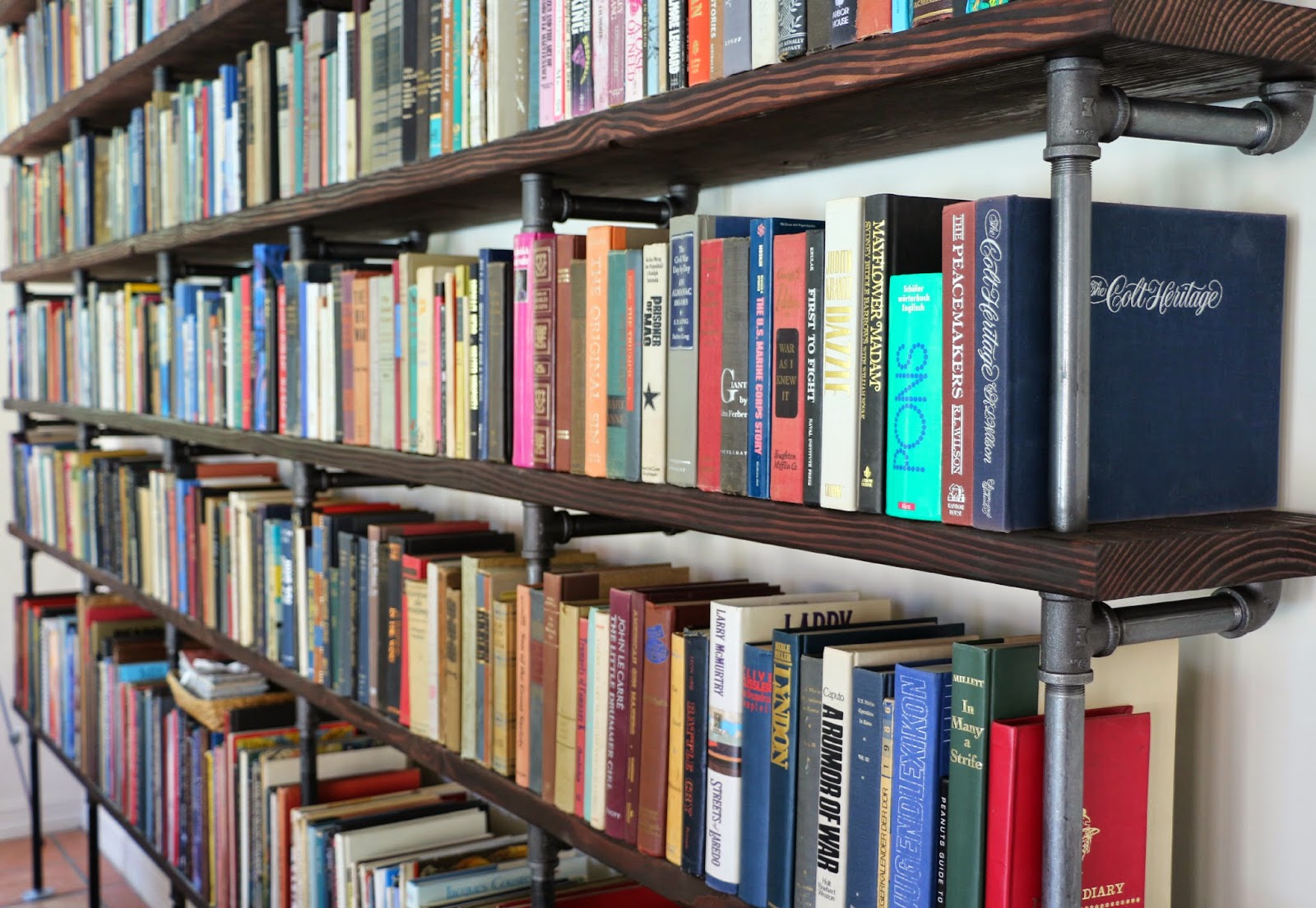 Dusty Coyote: Pipe & Plank Bookshelf
