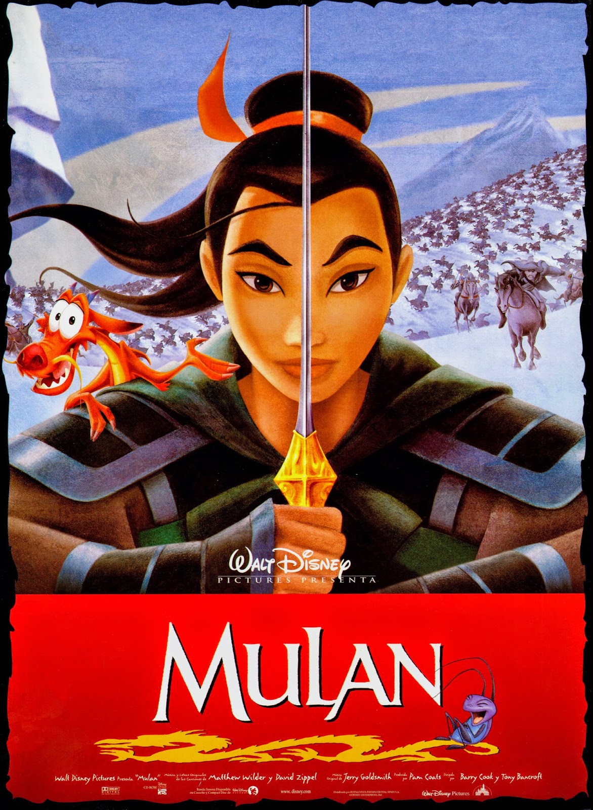 Caratulas y etiquetas: Mulan