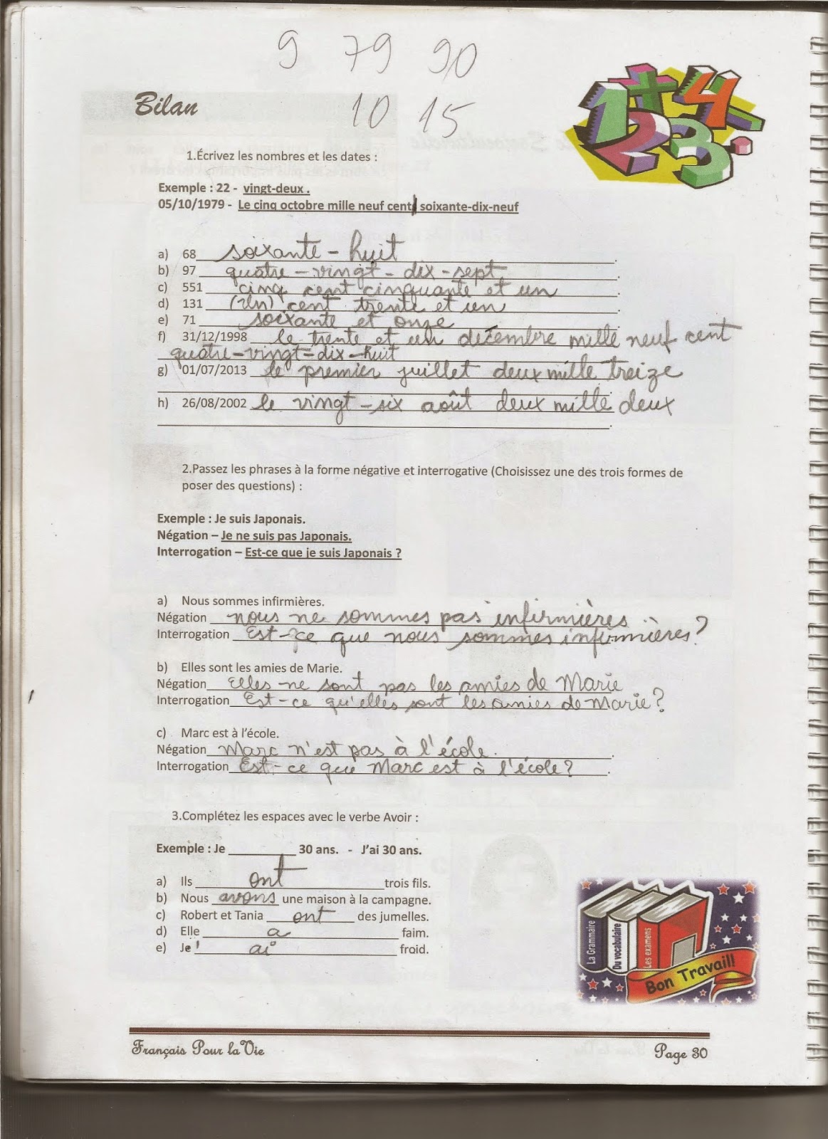 Professeur Mayara Linhares: B1 - Unité 2 - Réponses (bilan et cahier d ...