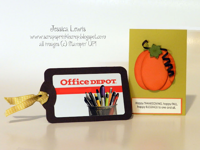 scrap sprinkle crop: Stampin UP craft fair make n take