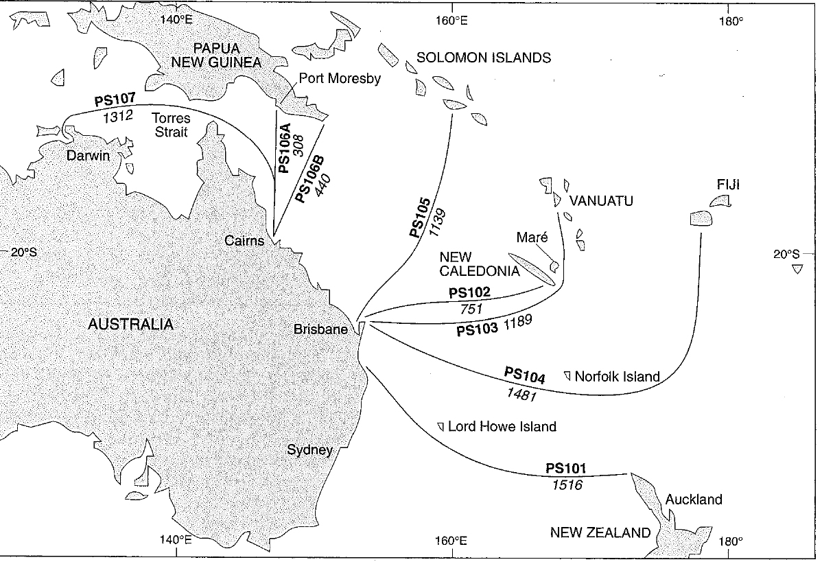 South Pacific Cruise 2016: Cruising routes