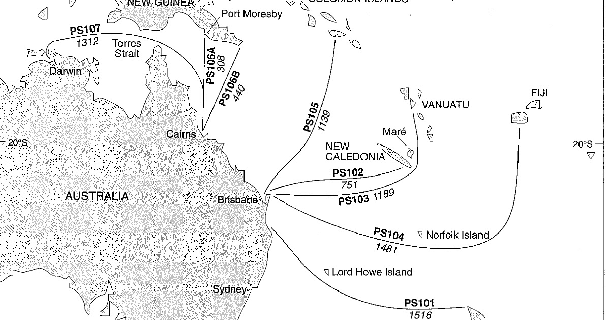 South Pacific Cruise 2016: Cruising routes